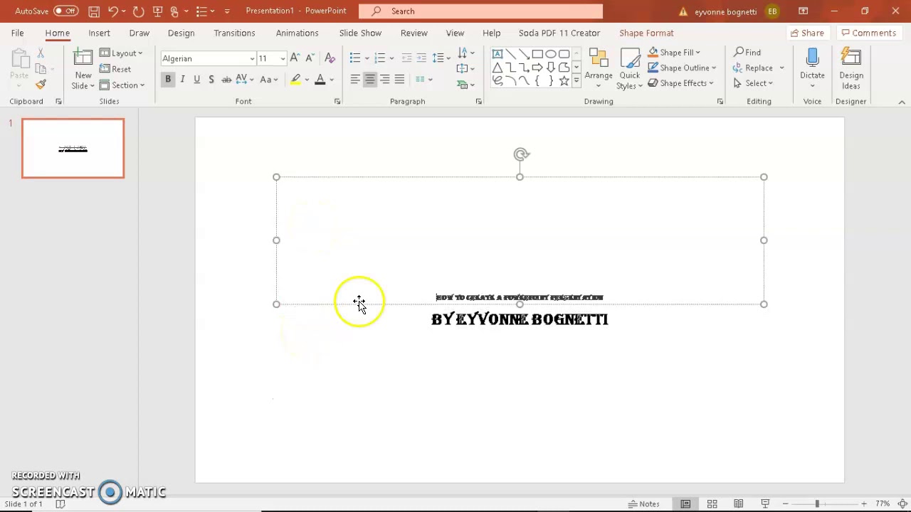 How to create a PowerPoint Presentation - YouTube