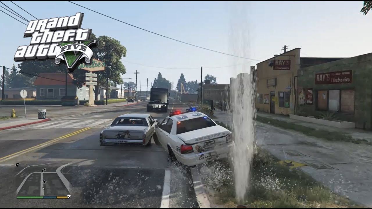 GTA 5 Crazy Police Pursuit Driving Police car Ultimate Simulator chase ...
