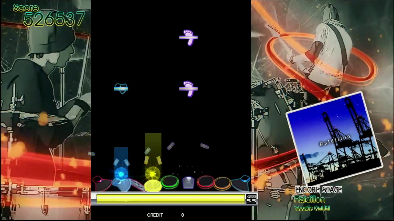 Gitadora Raidillon Extreme drum - YouTube