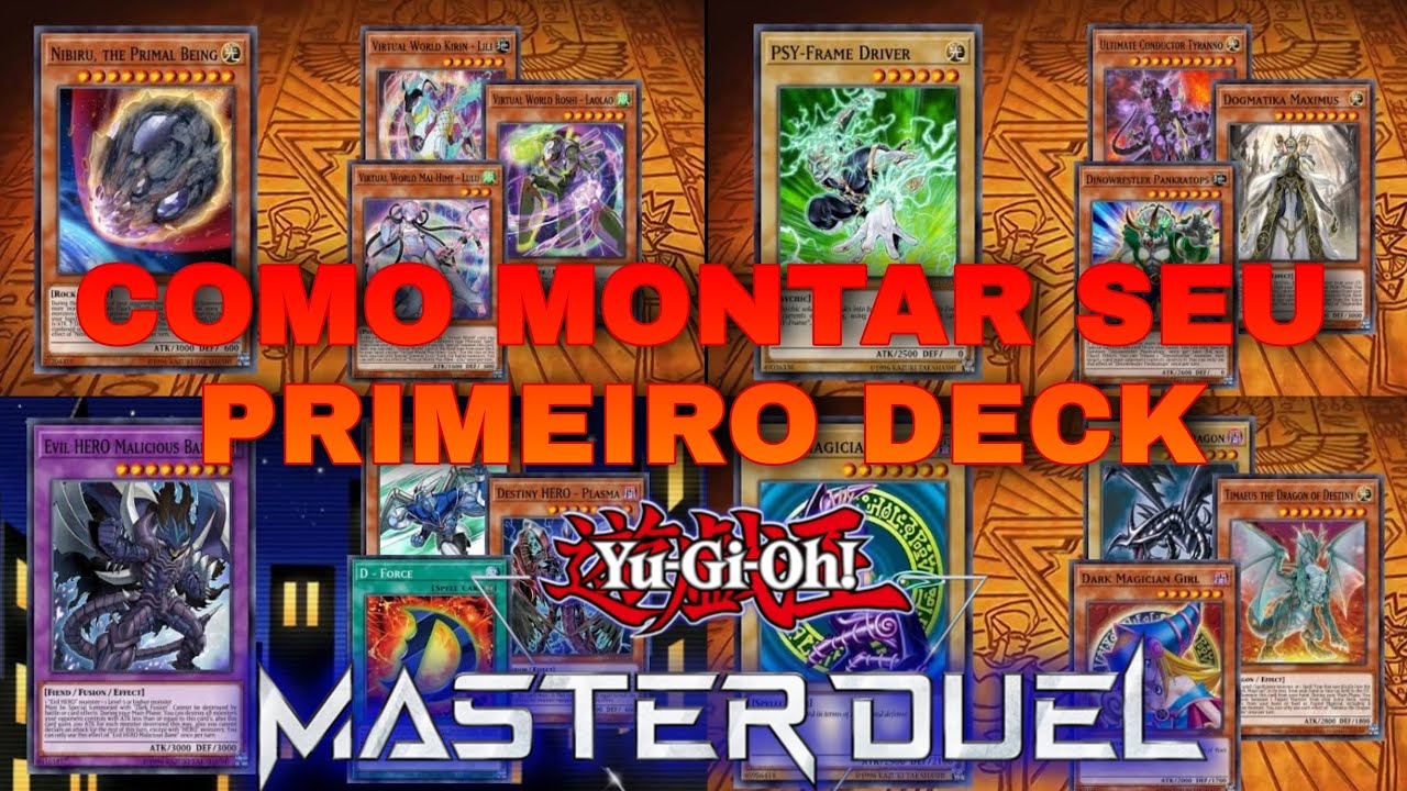 COMO MONTAR SEU PRIMEIRO DECK NO MASTER DUEL !!! - YouTube