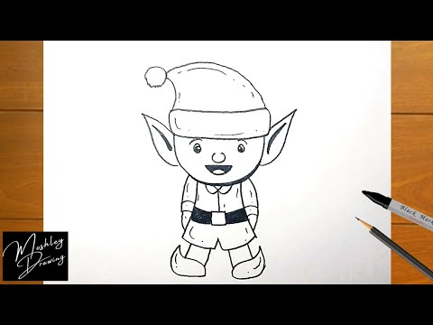 How to Draw a Cute Elf Easy - YouTube