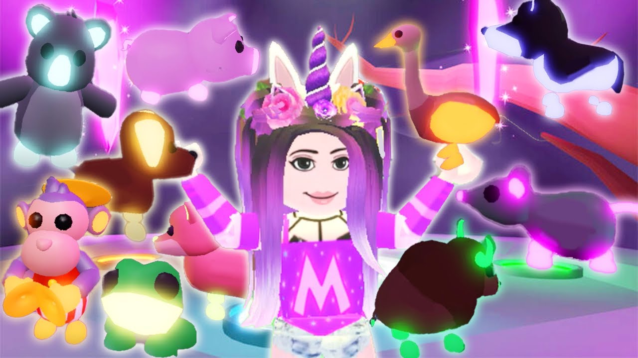 Make 20 Neon Pets In Adopt Me - YouTube