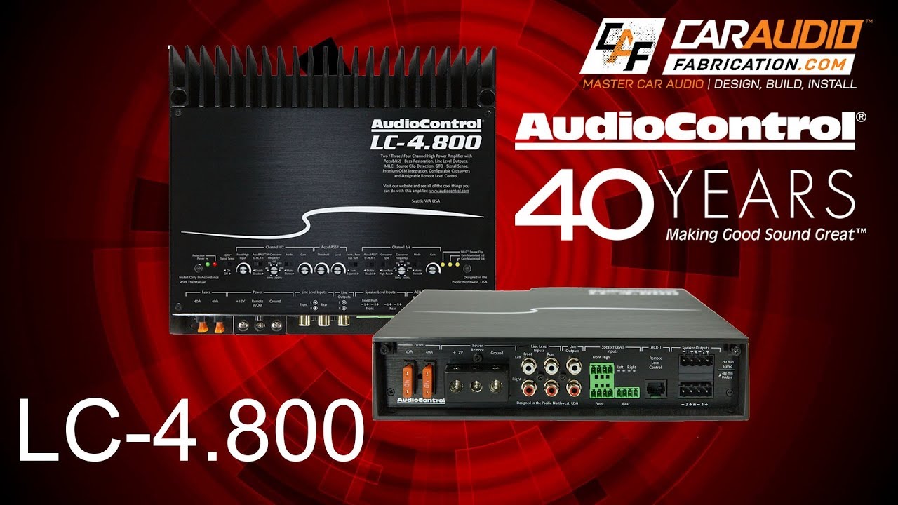 AudioControl LC-4.800 Amplifier Installation and Features Video - YouTube