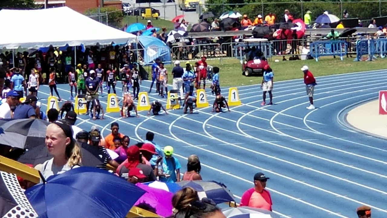 Caden Durham 100m prelims 2018 Junior Olympics USATF - YouTube