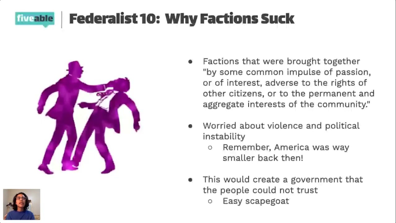 AP US Government - Federalist 10, 51 & Brutus 1 | Fiveable Cram Archive