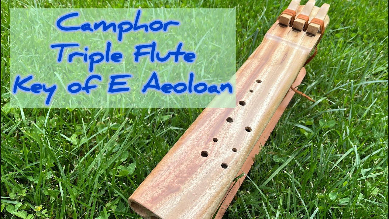 Triple Camphor Drone Flute - Key of E Aeolian - YouTube