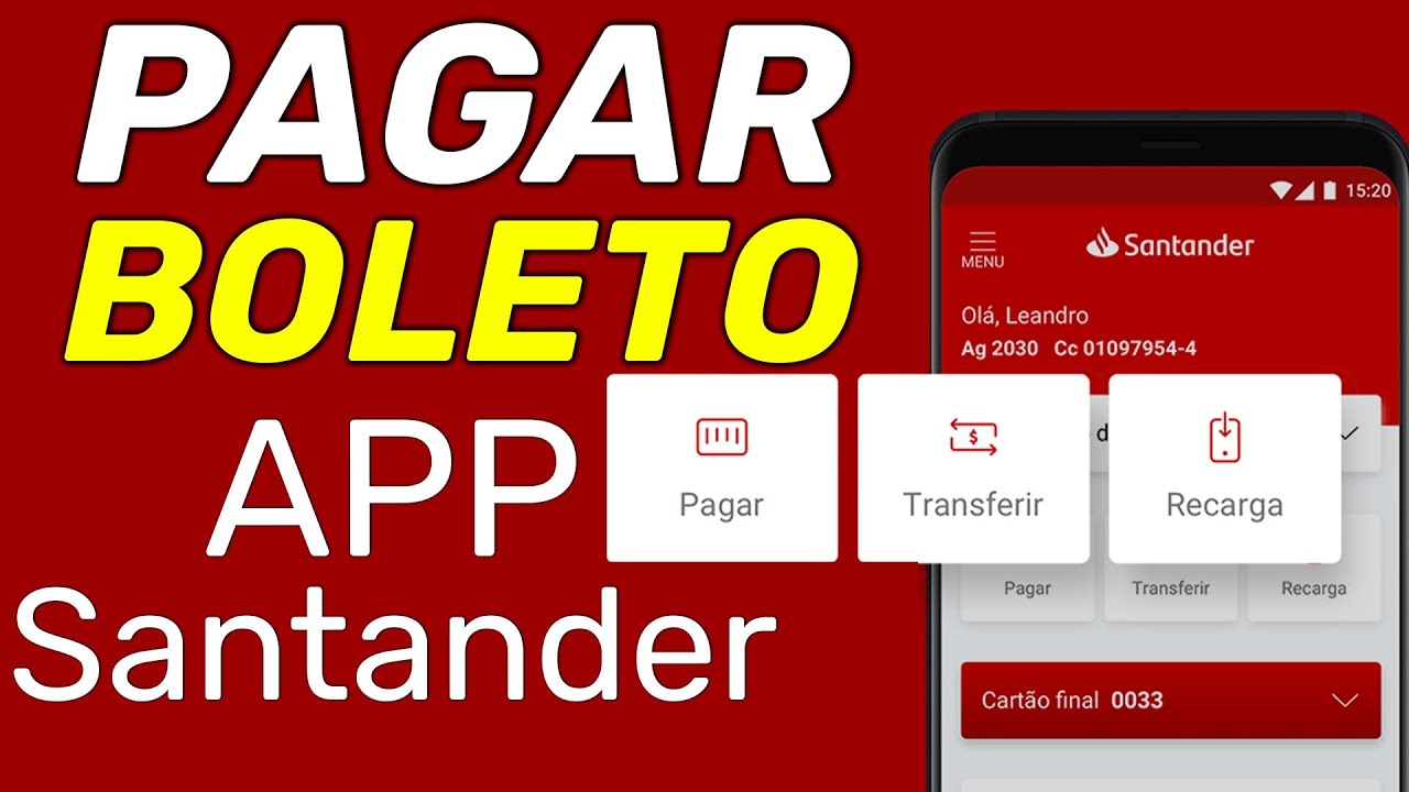 Como pagar boleto no aplicativo Santander: Passo a passo em 3 minutos ...