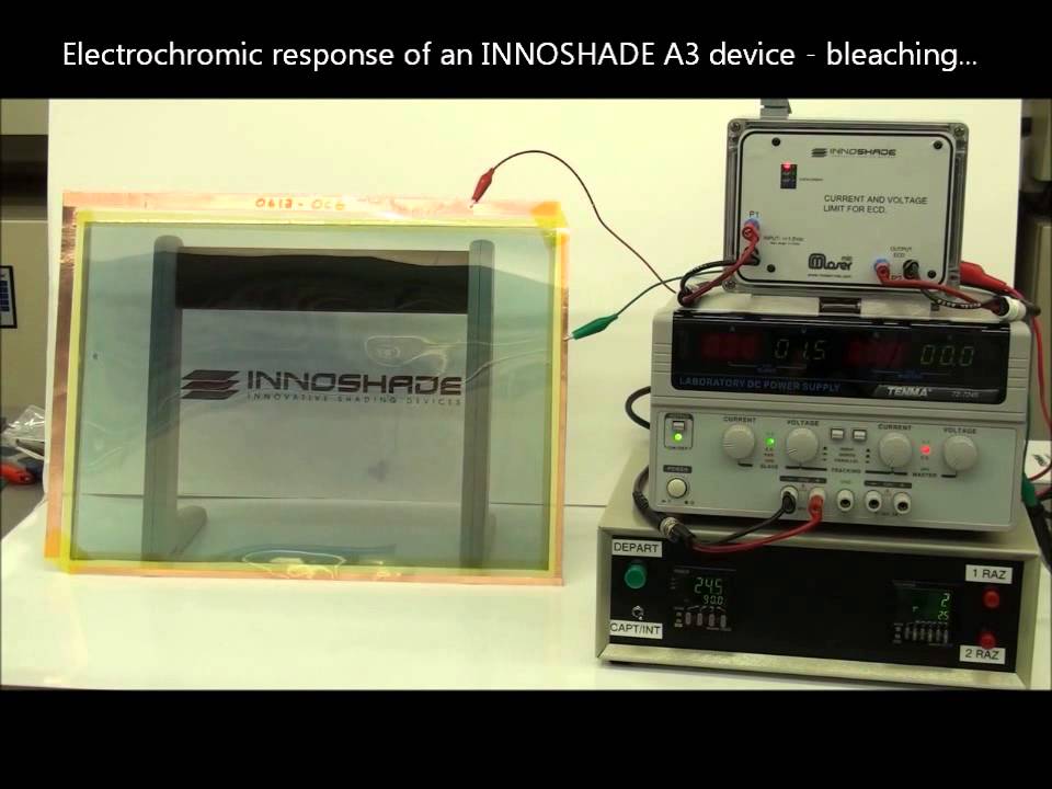 INNOSHADE Innovative Electrochromic Shading Device - YouTube