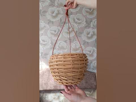 ВОЛНИСТОЕ КАШПО ИЗ РОТАНГА//ПОДВЕСНОЕ - YouTube