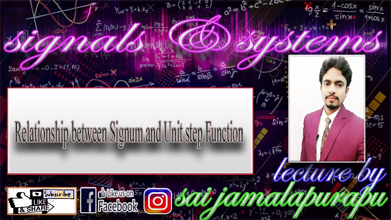 Relationship between Signum and Unit step Function || GATE/IES/ISRO ...