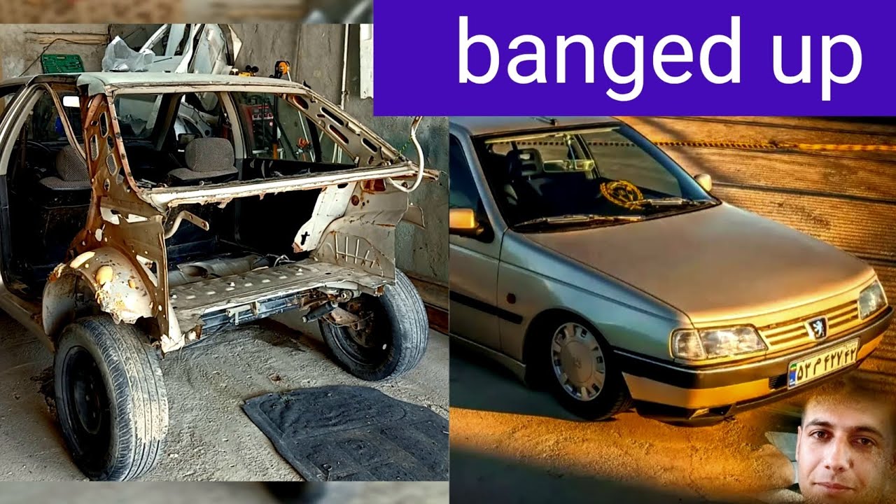 banged up car😱 . Part 1 . Car body repair . - YouTube