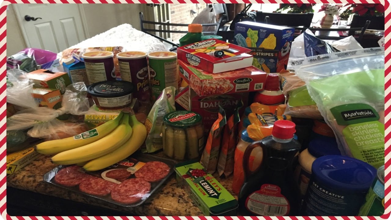 GROCERY STORE HAUL | Winter Break 2016 - YouTube