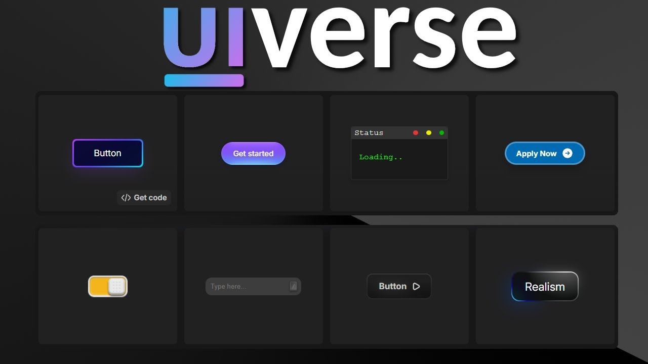UI Verse - ¡Todo para tus componentes Webs! - YouTube