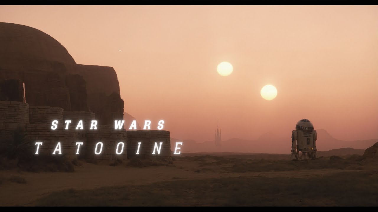 The Most Relaxing Star Wars Ambience | Tatooine Twin Suns Sunset - YouTube