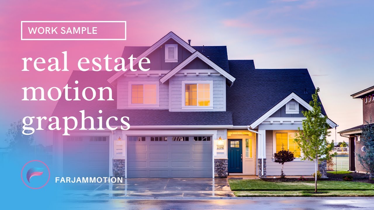 real estate motion graphics - YouTube