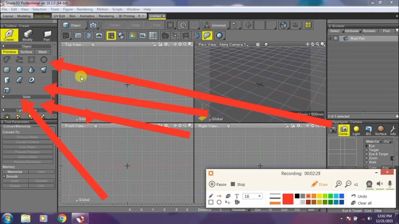 shade 3D professional version all tools user guide part 1 - YouTube