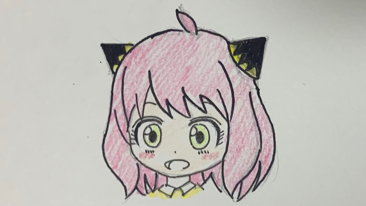 How to Draw anya Easy | spy x family - YouTube