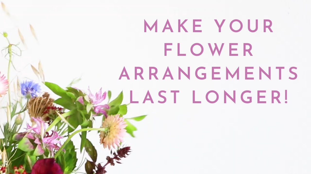 How to Refresh your FLOWER ARRANGEMENT to Last Longer - YouTube