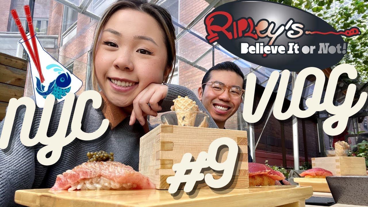 LIFE IN NYC VLOG #9: Sushi Lab NYC & Time Square Ripley's Believe It Or ...