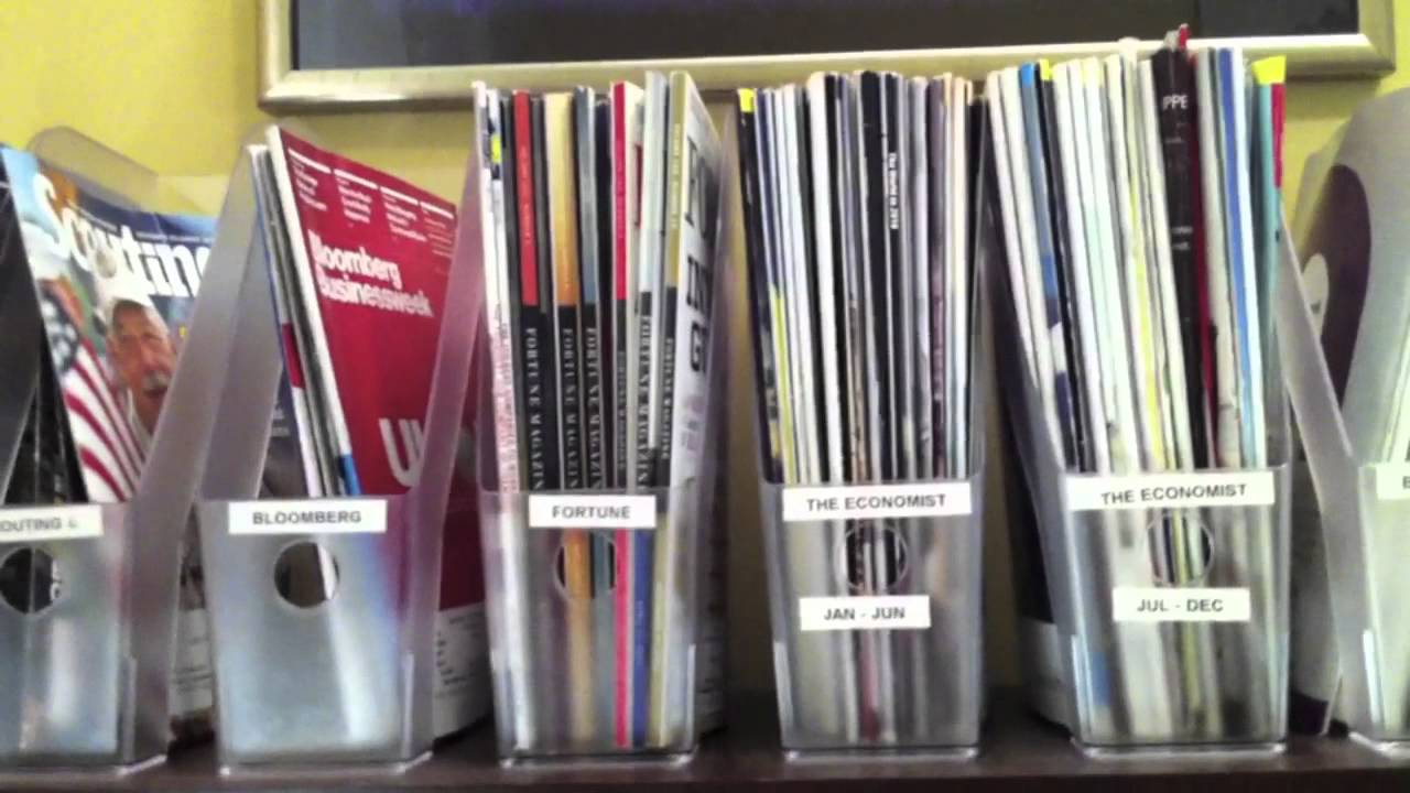 Declutter: Organizing Your Magazines - YouTube