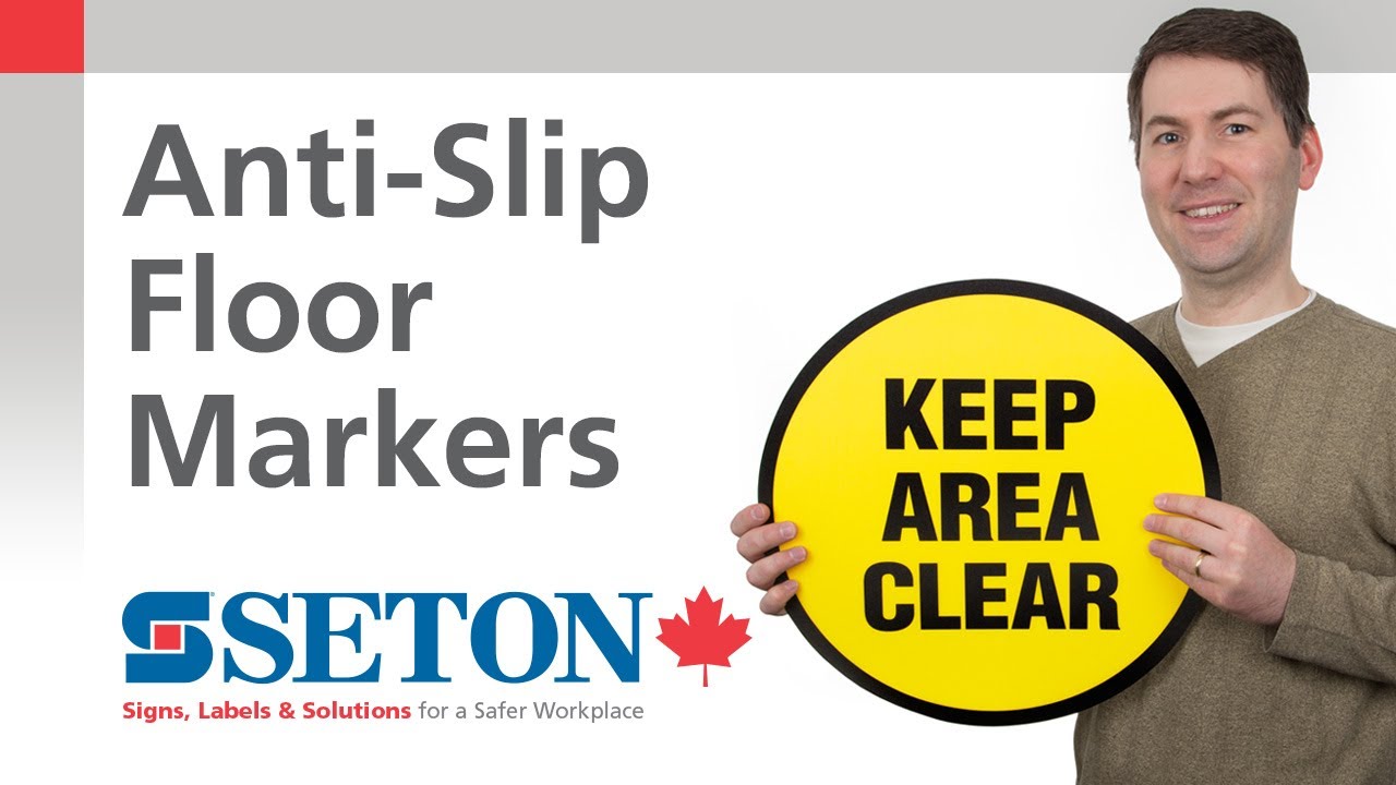 Anti-Slip Floor Marker Installation - Seton Canada's Quick Video - YouTube