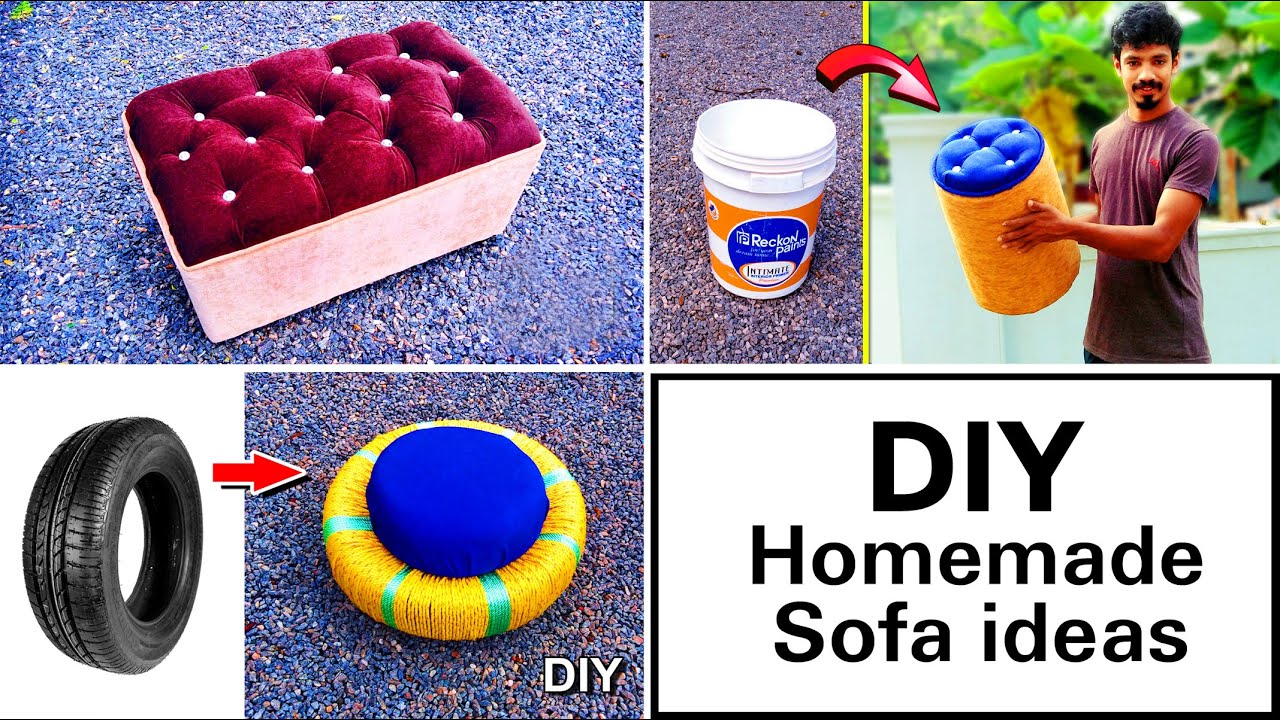 3 Amazing Homemade Sofa ideas | Easy Way To Make Sofa at Home | Diy ...
