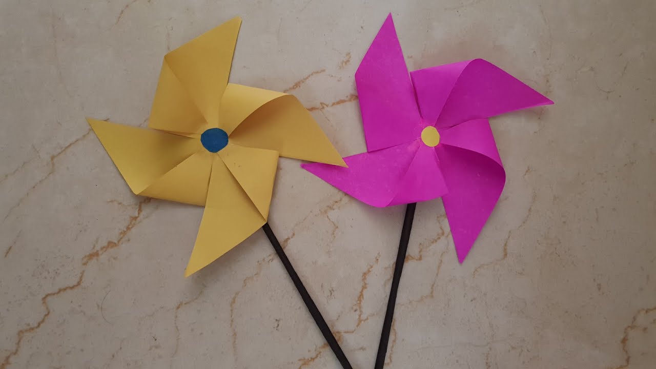 Paper Windmill Craft Tutorial For Making Windmill Kids Craft DIY paper-windmill-craft-tutorial-for-making-windmill-kids-craft-diy