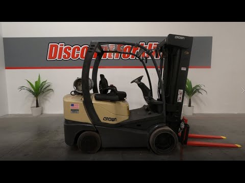 CROWN C5 1000-60 6,000 lb LP(Propane) #0583 - Forklift for sale - YouTube