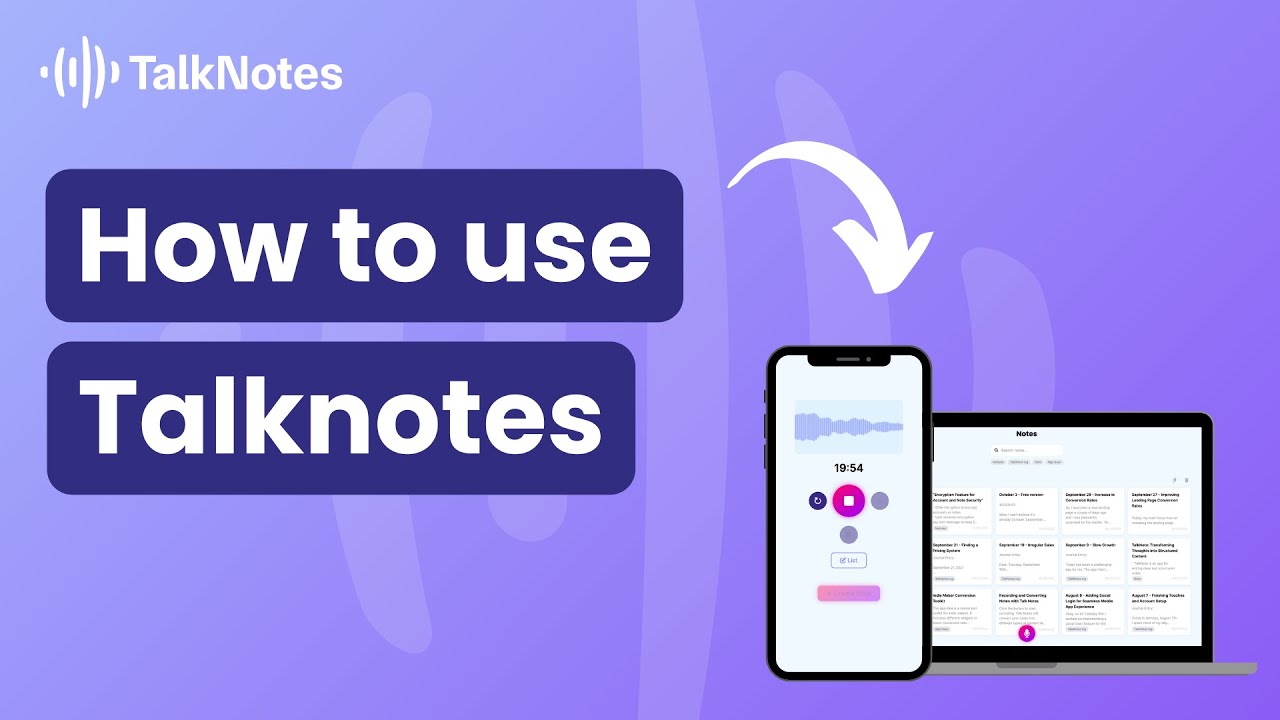 How to use Talknotes? - YouTube