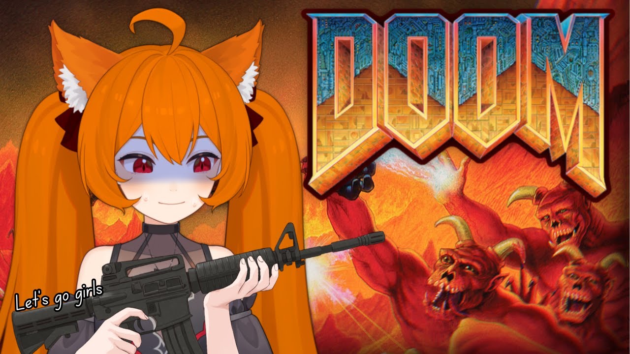 【DOOM + DEBUT】CAT GOES TO MARS TO FITE DEMONS!! ദ്ദി •⩊• ) - YouTube