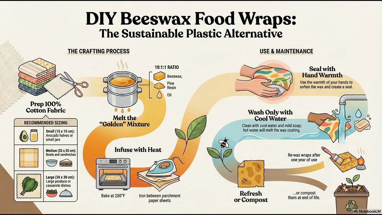 DIY Beeswax Food Wraps Guide - YouTube