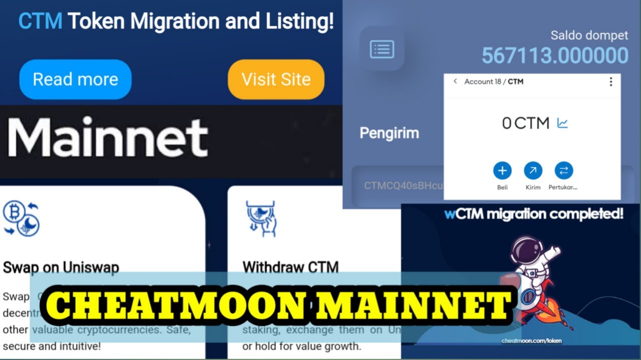 SELAMAT CHEATMOON MAINNET LISTING TUTORIAL SETTING METAMASK ADD $CTM JARINGAN ETH MANTAP ...