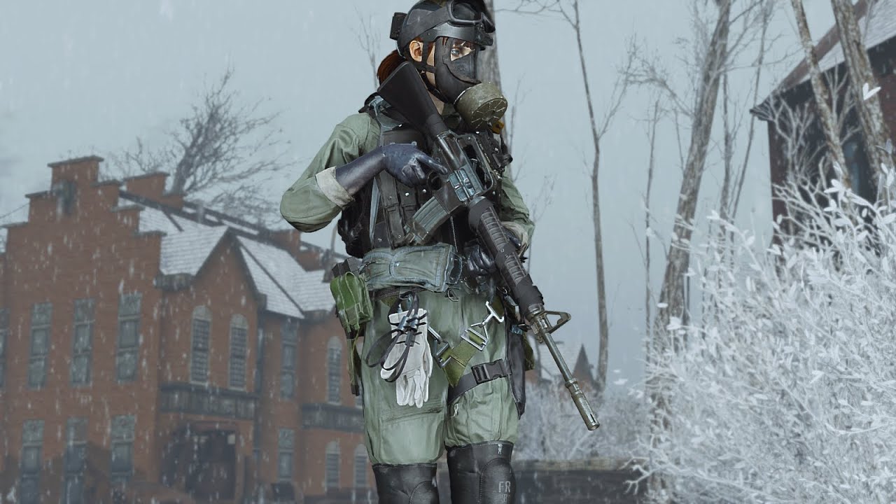 Fallout 4 - Cambridge Police Station Zombie Invasion - Winter Gameplay ...