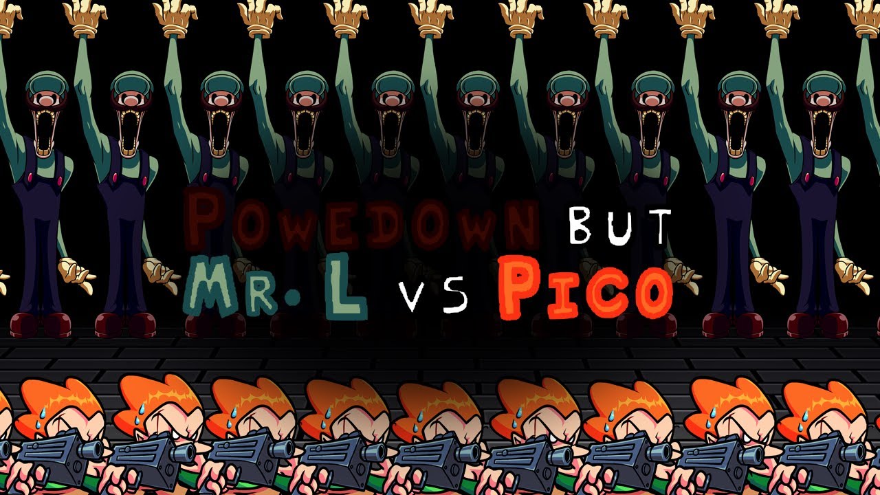 Powerdown v3 but Mr. L & Pico sings it | FNF: Mario's Madness cover ...