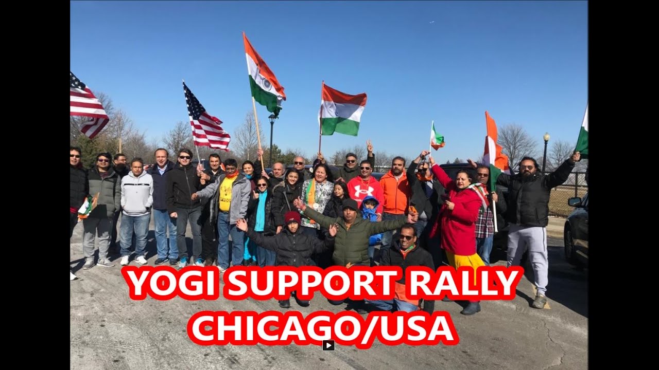 [556] Car Rally in support of Yogi ji, Modi ji, and BJP in Chicago; Feb ...