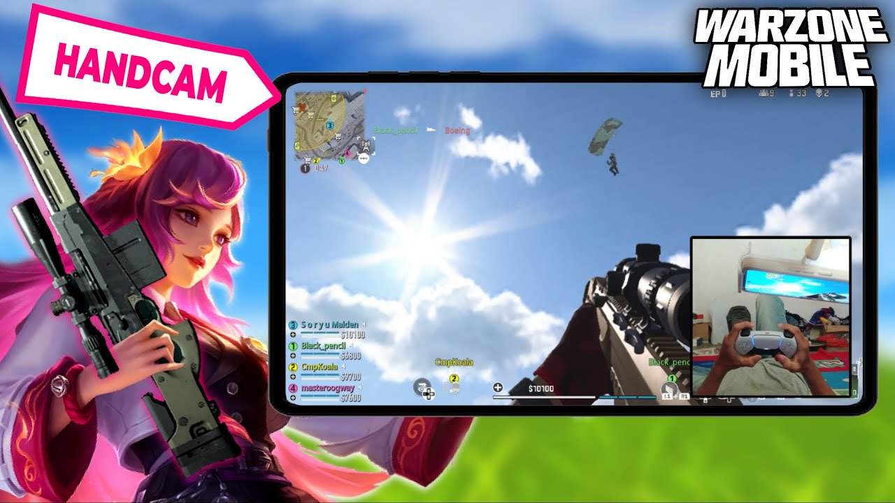 WARZONE MOBILE HANDCAM CONTROLLER KILL MOMENT ( BEGINNER CONTROLLER #06 ...