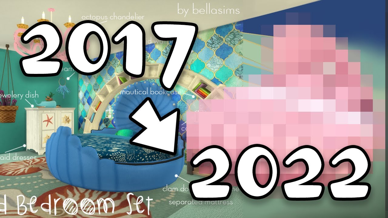 The Mermaid Bedroom Remake | Sims 4 Custom Content - YouTube