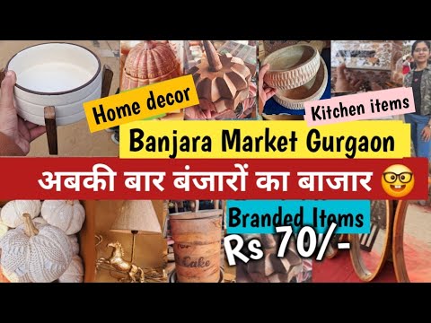लूट मची है 🤩/Banjara Market Gurgaon/Branded Crockery/kitchen items ...