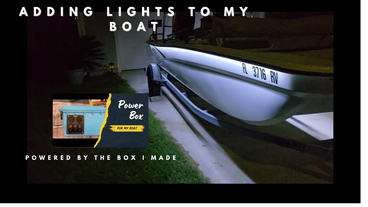 Adding Lights to my Mako Pro Skiff, and using the power supply box I ...