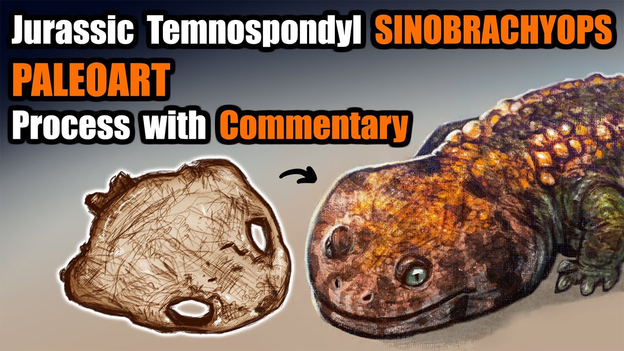 Sinobrachyops PALEOART Process with Commentary | Middle Jurassic ...