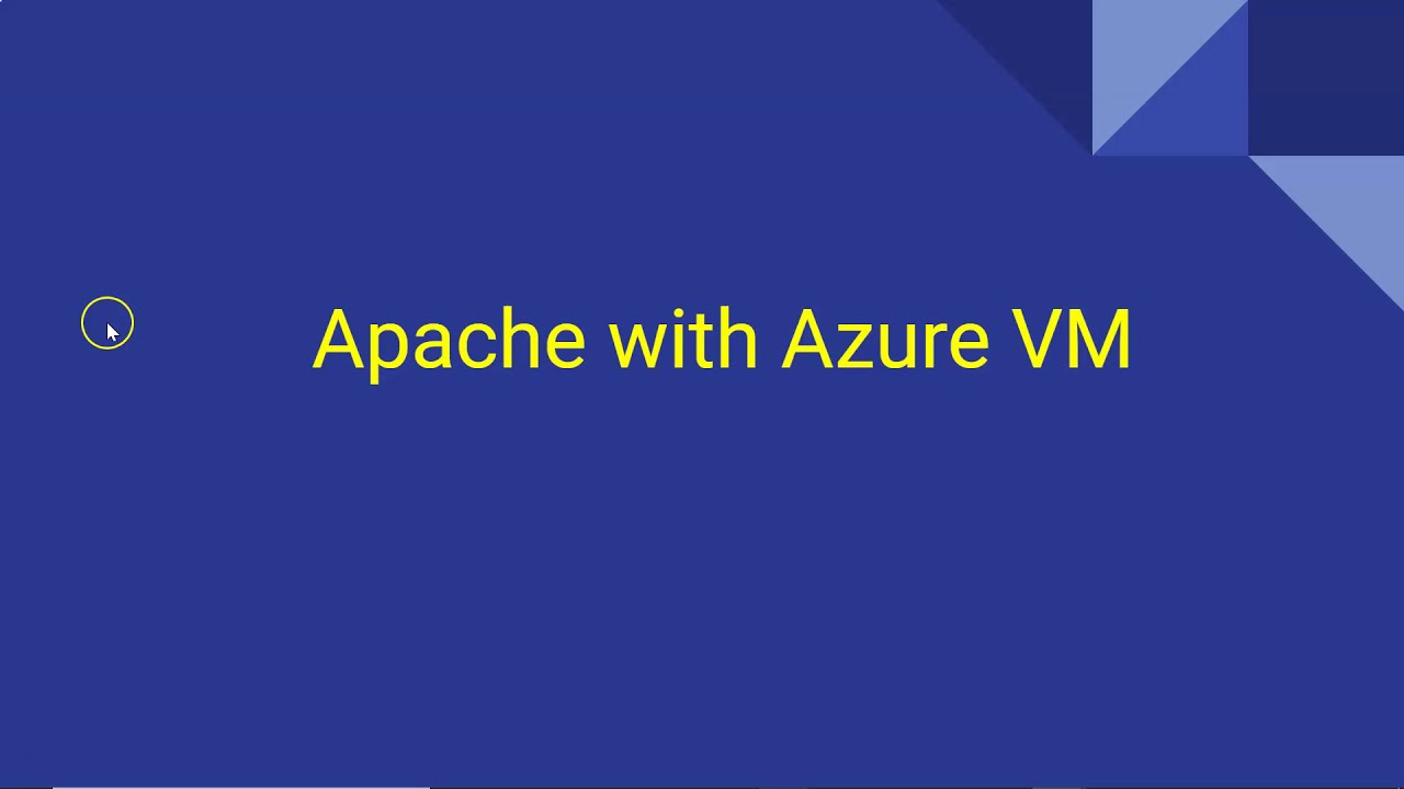How To Setup Apache In Azure Linux VM YouTube How To Setup Apache In Azure Linux VM YouTube