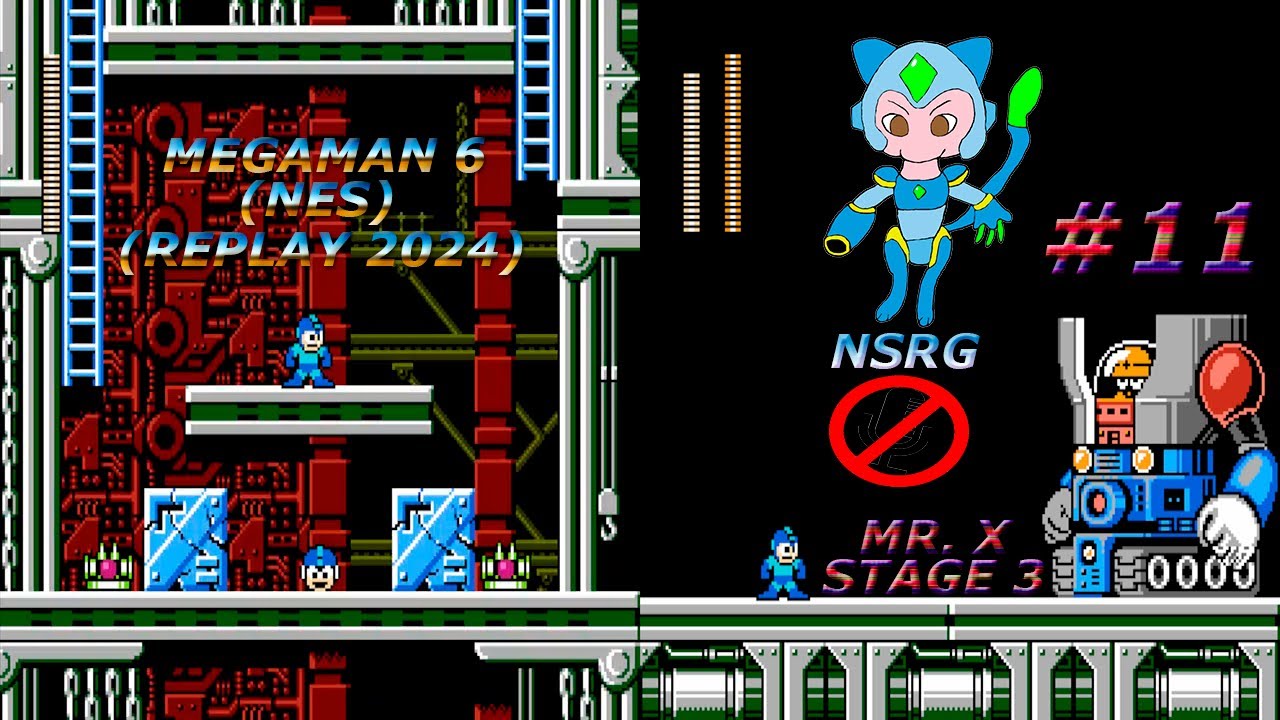 11-Megaman 6 (NES)(Mr. X Stage 3)(Replay 2024) - YouTube