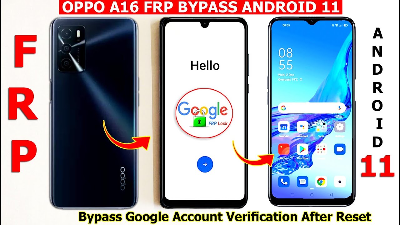 OPPO A16 (CPH2269) FRP Bypass Android 11 Without Pc 🆕 FRP Bypass Google Account Lock After Reset ...