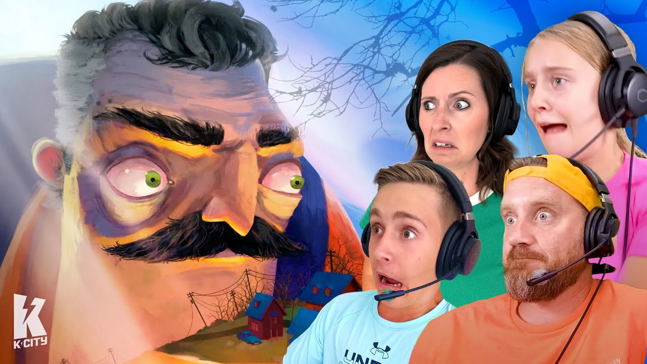 Try not to JUMP in Hello Neighbor 3 (Family Challenge) - YouTube
