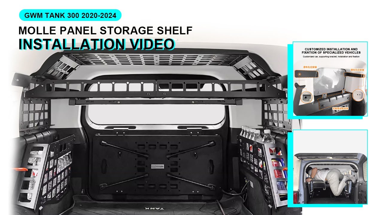 Part I II GWM TANK 300 Side Panel Shelf Installation Tutorial - YouTube