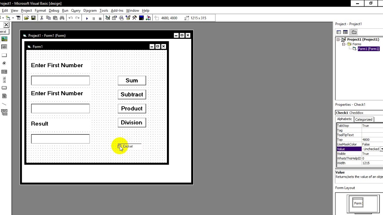 Visual Basic Lecture 08CheckBox Control - YouTube