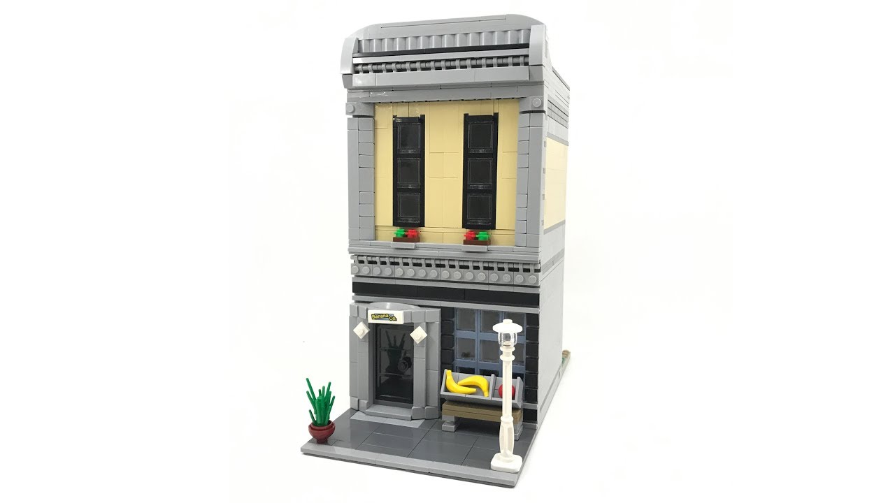 LEGO Modular-Compatible Grocery Store + Gym MOC - YouTube