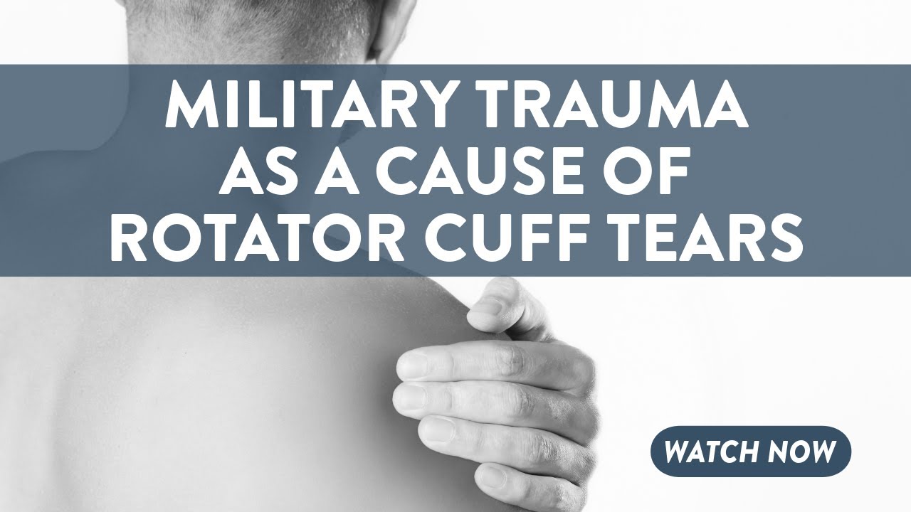 Military trauma as a cause of rotator cuff tears - YouTube