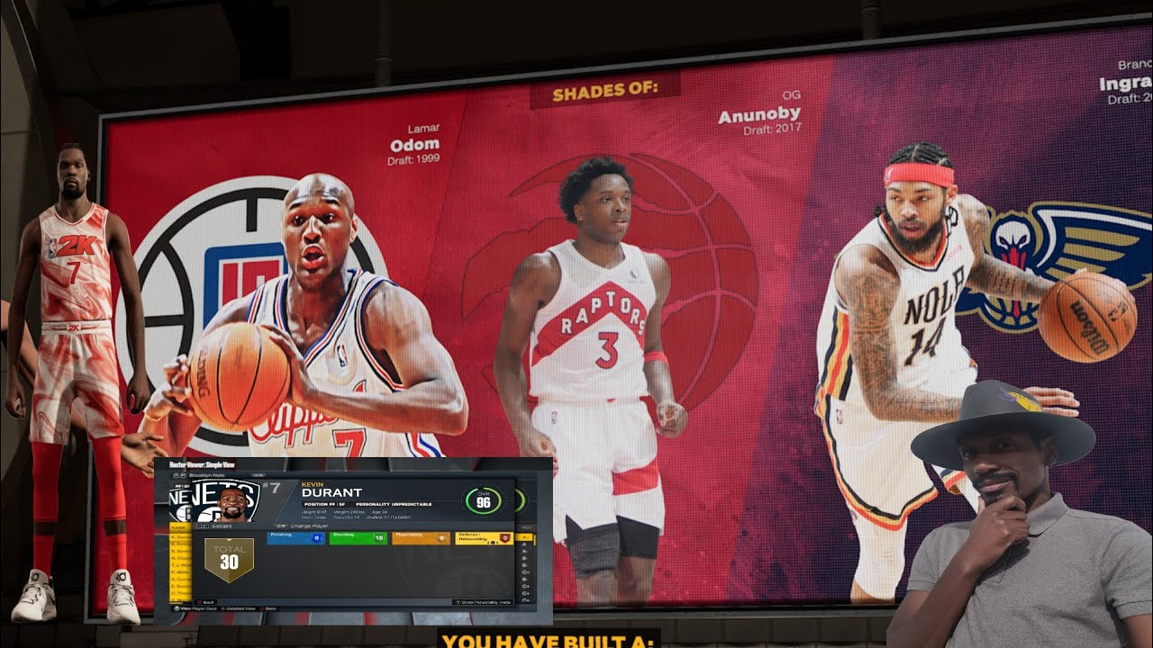 NBA 2K23 Best Kevin Durant KD Build Do It All With Defense - YouTube