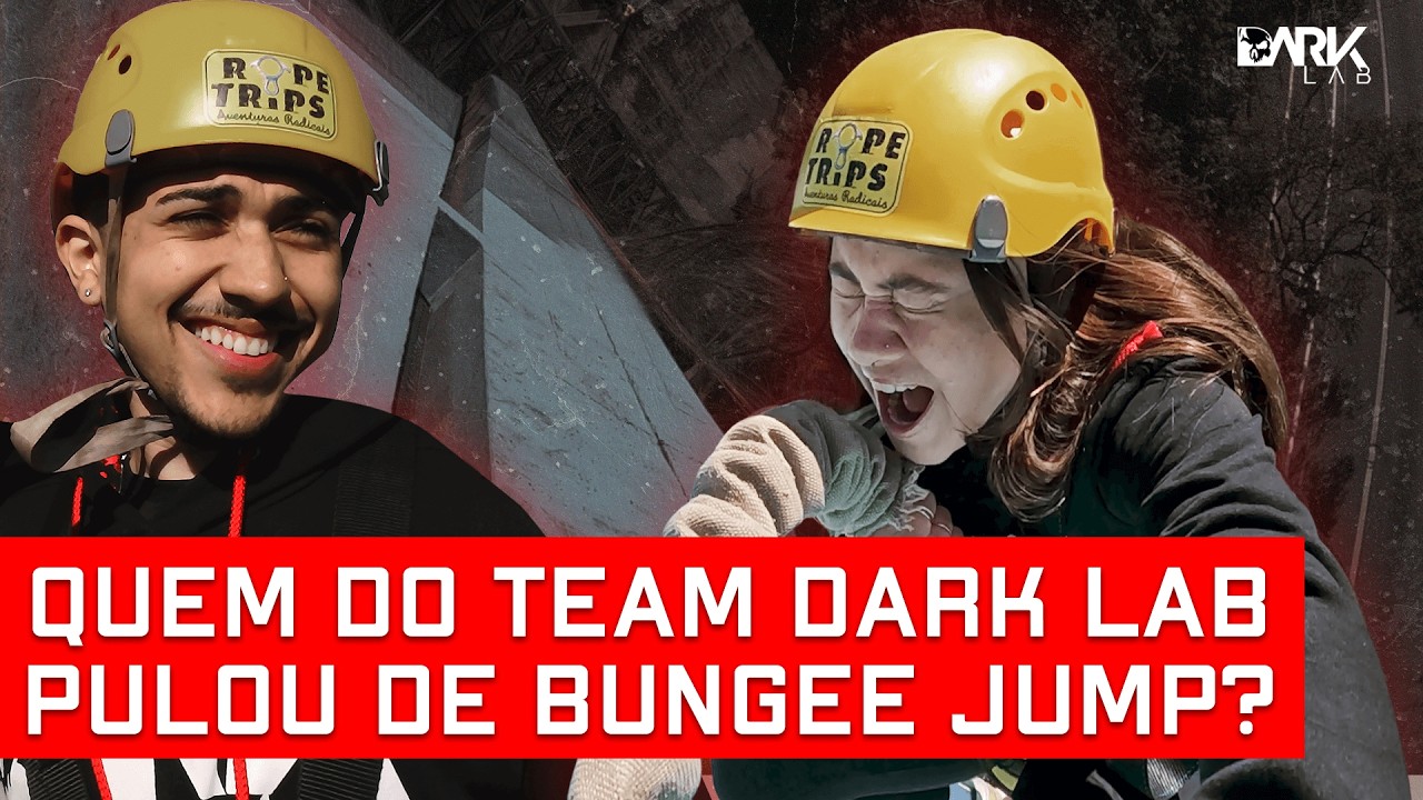TEAM DARK LAB: QUEM TEVE CORAGEM DE PULAR DE BUNGEE JUMP? - YouTube